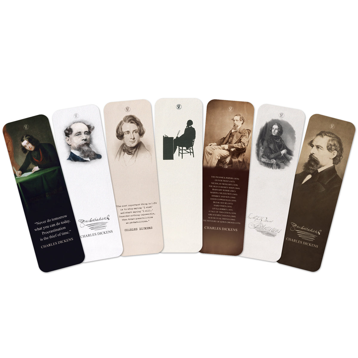 7 Bookmarks - Charles Dickens — Ezen Designs
