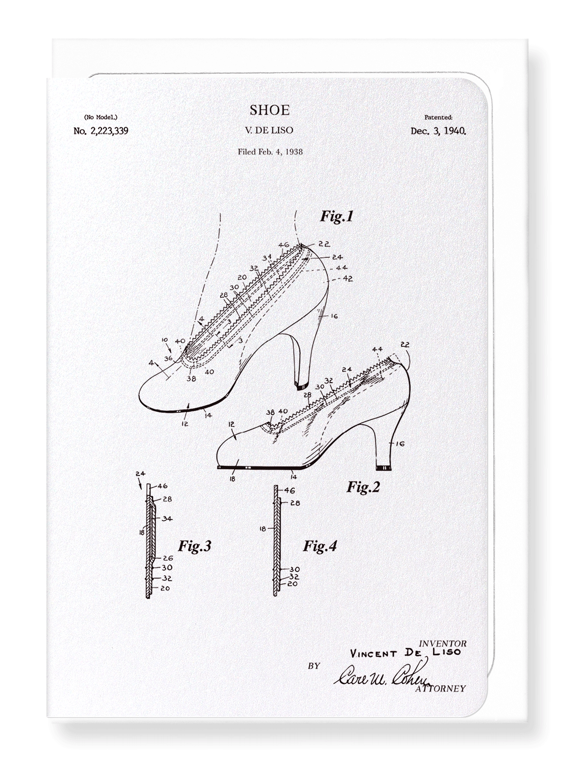 PATENT OF SHOE (1940) — Ezen Designs